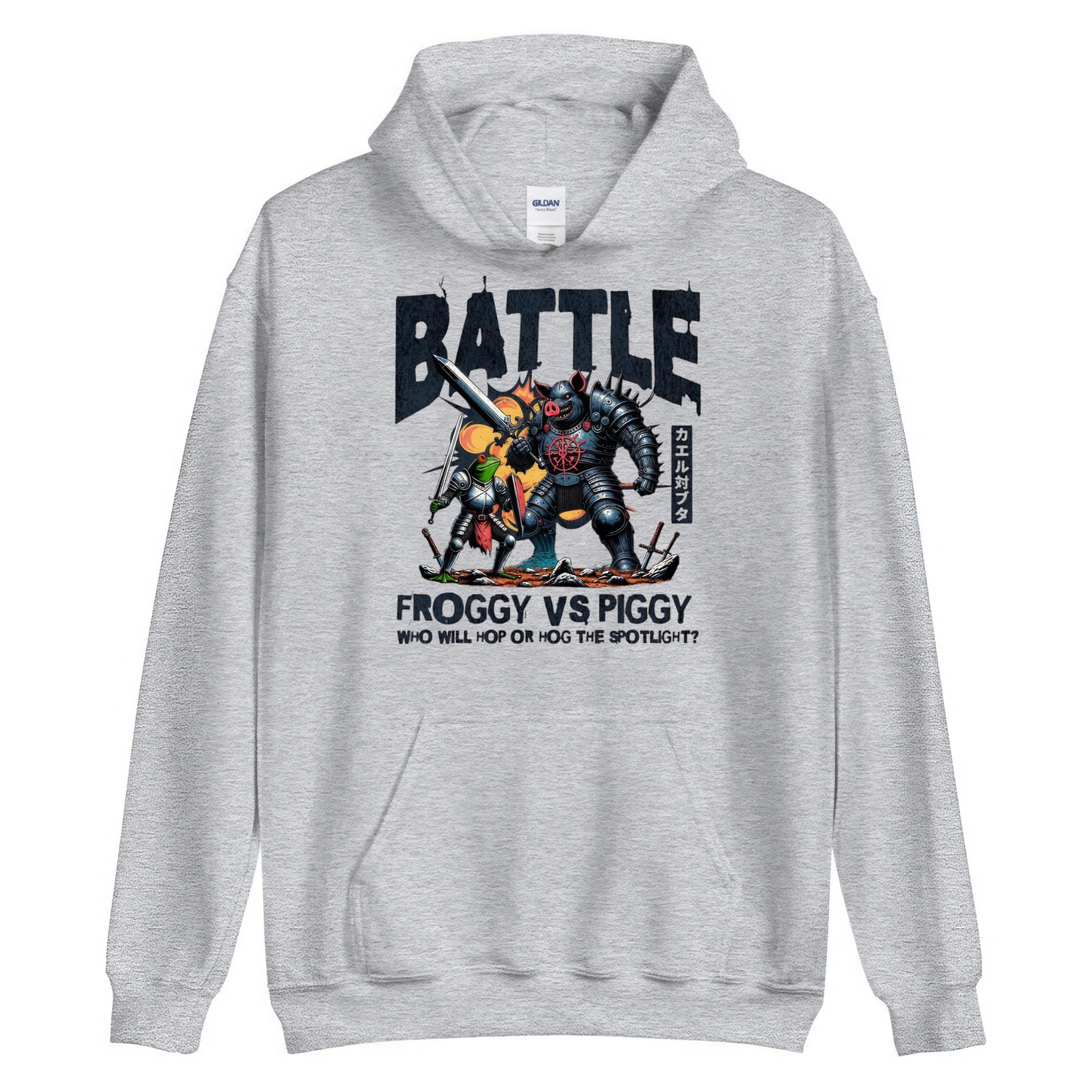 Froggy vs Piggy Shirt, Funny Knight Battle Frog and Pig Design, Size S - 3XL -T1 - Walmart.com