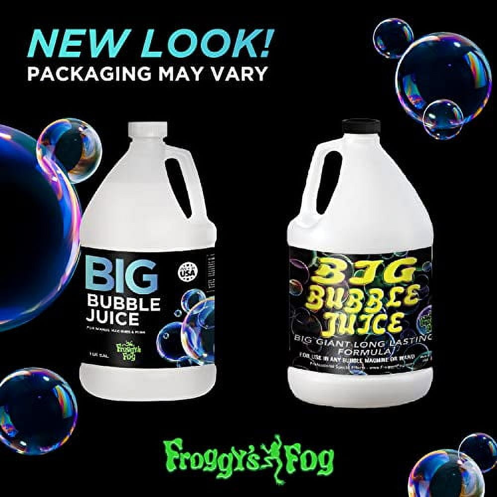 Froggys Fog - 1 Gallon - Big Bubble Juice - Enormous, Long-Lasting Bubble Fluid - Walmart.com