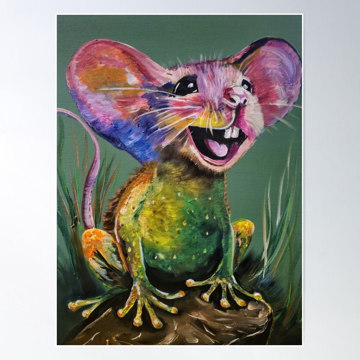 Frogmouse Poster Wall Art, Modern Wall Decor For Living Room Bedroom ...