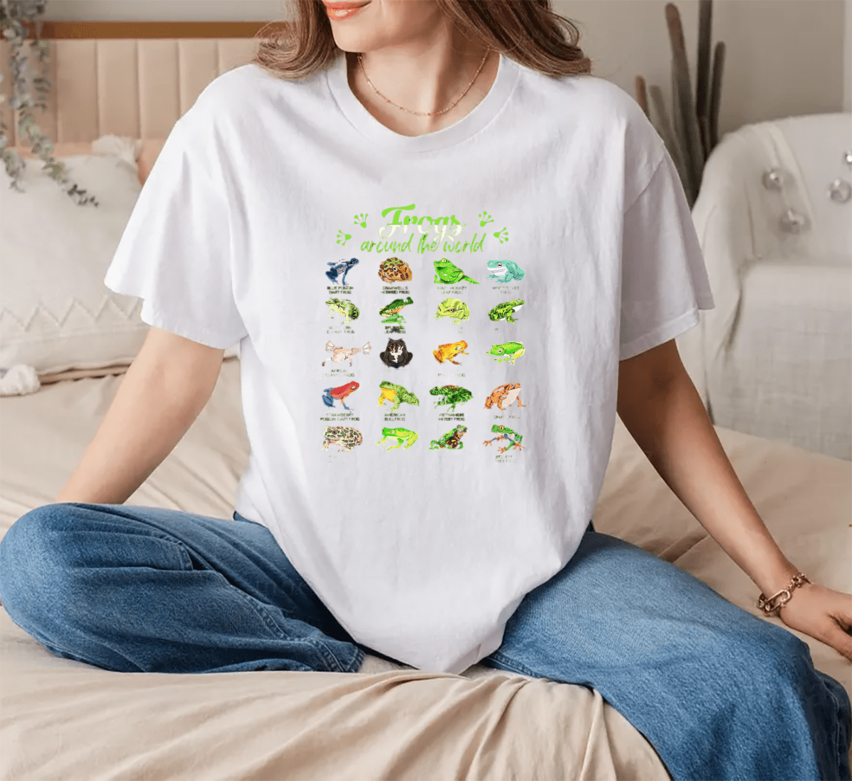 Frogs Around The World Types Of Frogs Science Education Unisex T-Shirt ...