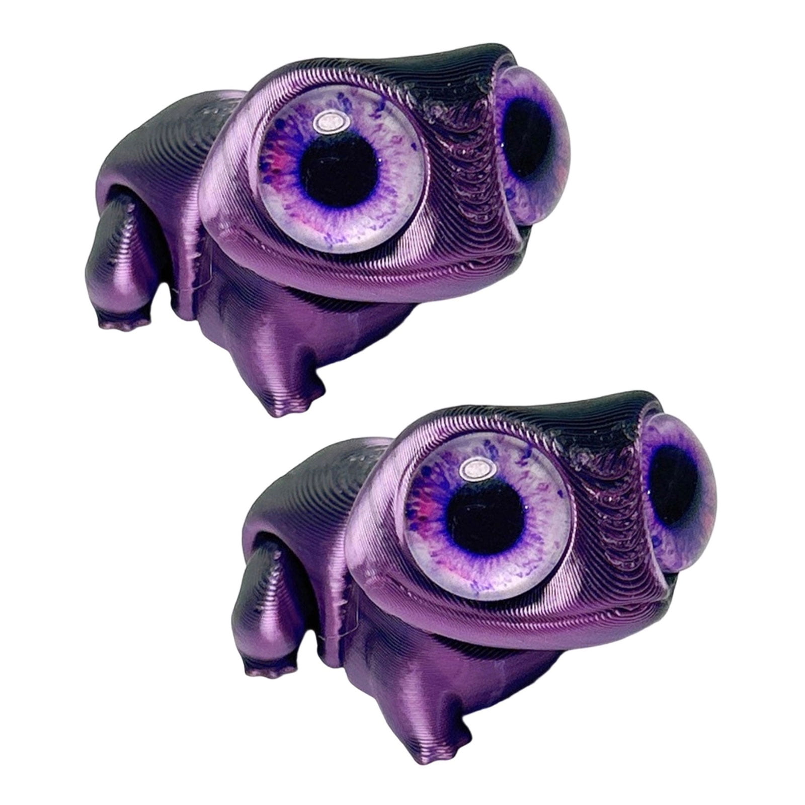 Frogs Figurine With Big Eye Miniature Decoration Joints Movable Figure ...