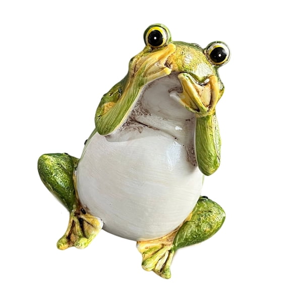 Frogs Figurines ResinAn1ma1Garden Statues Funny Frogs Sculptures for ...