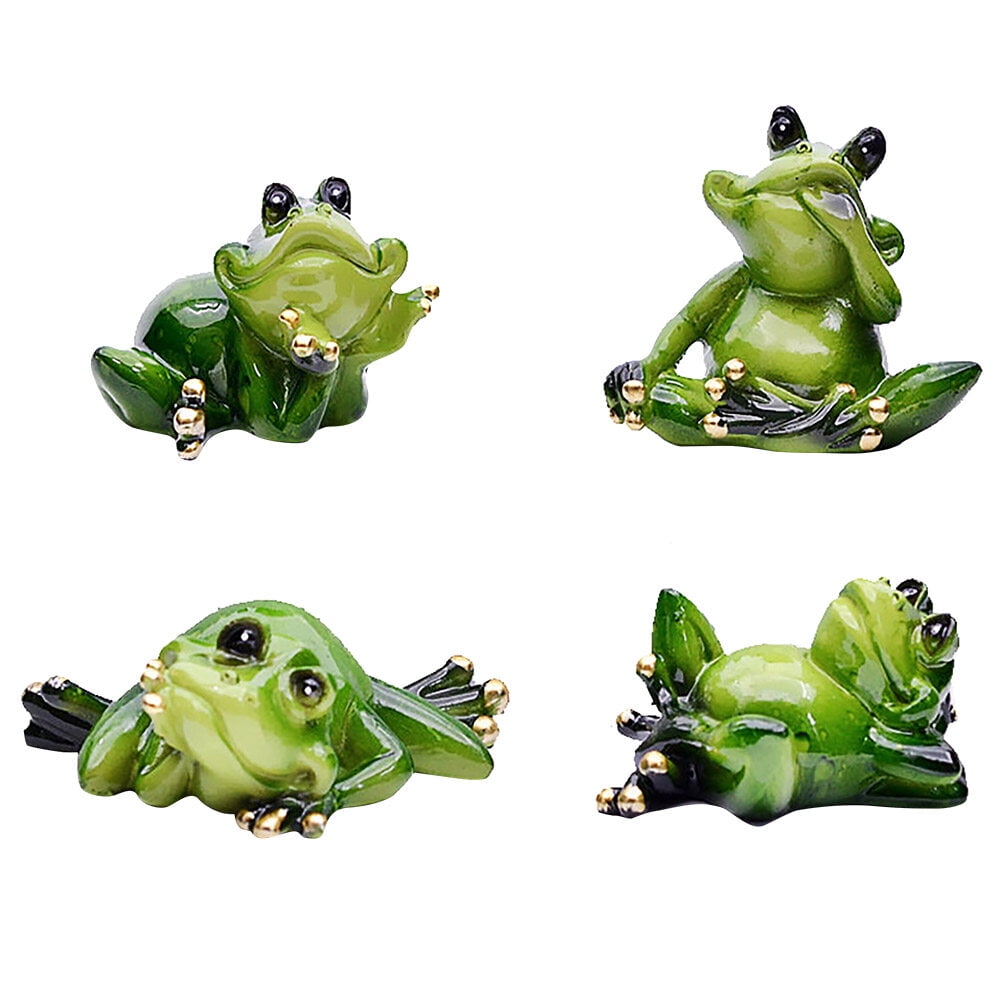 Frogs Garden Statue Decor Outdoor Animal Figurines Decoration Figurine ...