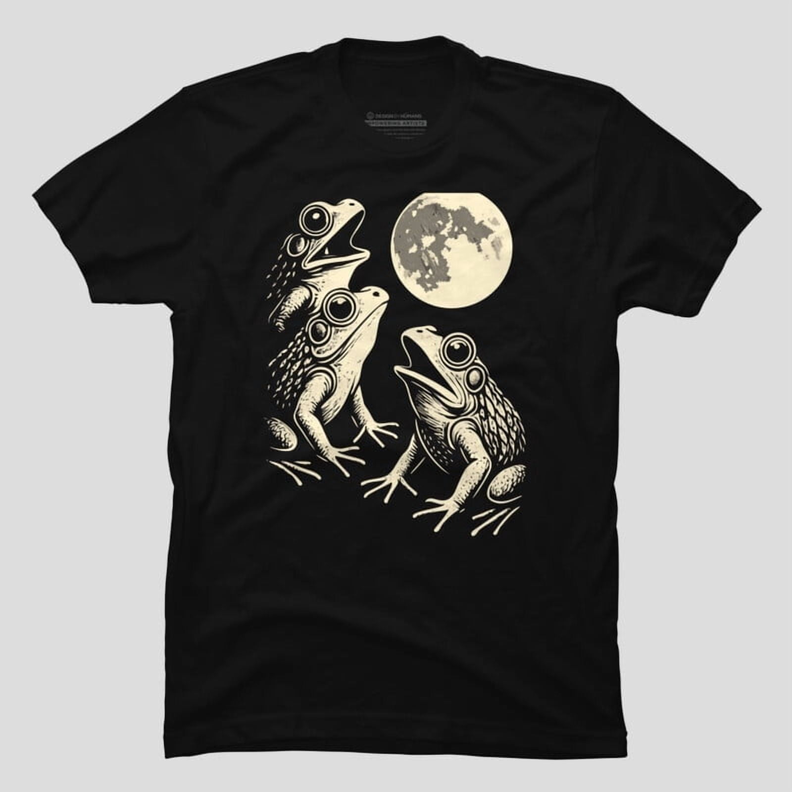 Frogs Howling To Moon Mystical Toad Witchy Fantasy H38829 Unisex T ...