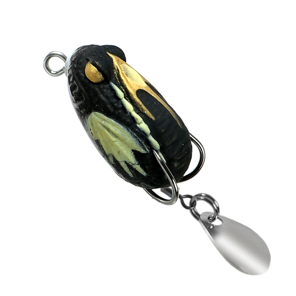 Frogs Lures Blackfish Baits 3cm 3.2g PVC Frogs Lures Fishing Lures ...