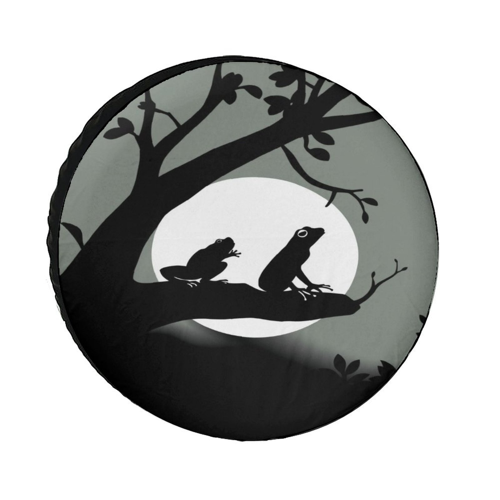 Frogs Moon Tree Spare Tire Cover Dust-Proof Wheel Tire Cover Fit ...