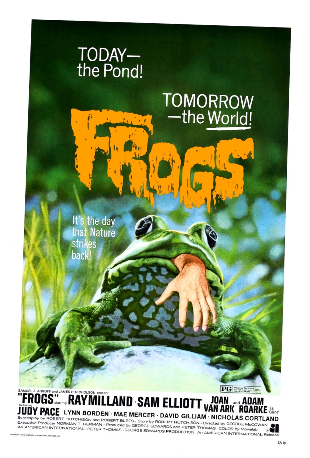 Frogs Movie Poster Metal Sign 8Inx 12In Metal Art Print 8x12 Multi ...
