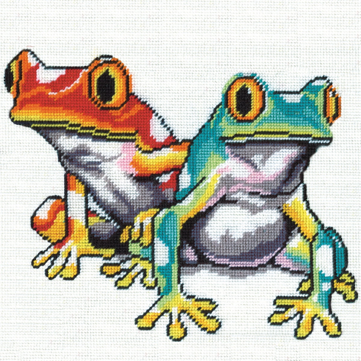 Frogs Needlepoint Kit, 10" x 10" - Walmart.com