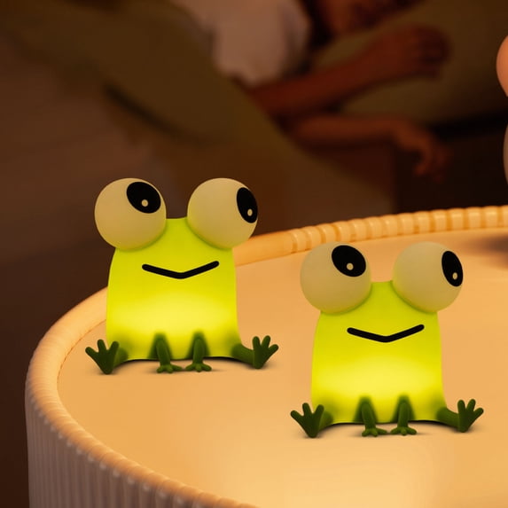 Frogs Night Light,Dimmable Silicone Animal Nursery Night Light,Frogs ...