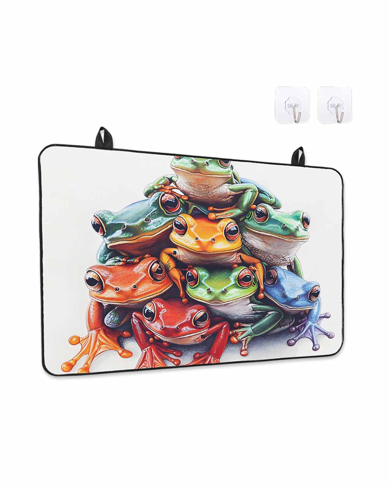 Frogs Prints Stove Top Covers for Electric Stove, Kitchen Glass Ceramic ...