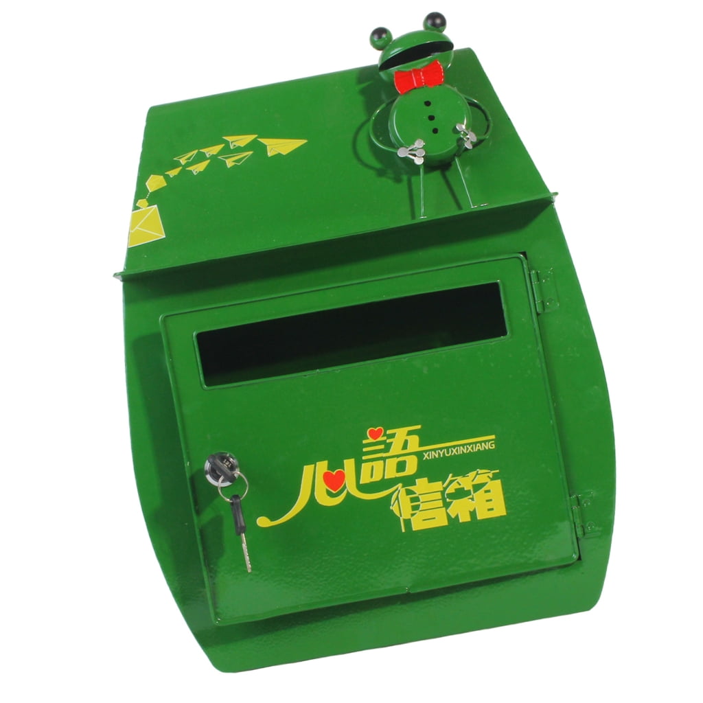 Frogs Shape Outdoor Mail Container Recyclable Paint Coated Metal Box ...