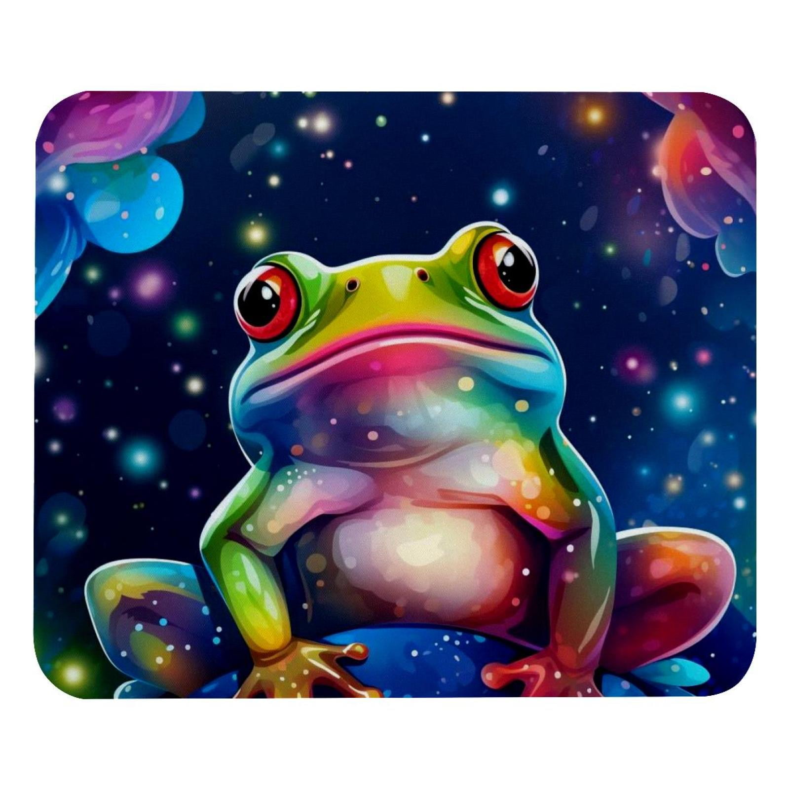 Frogs Starry Sky Print Mousepad, Non-Slip Mouse Pad, Office Desk Mat ...