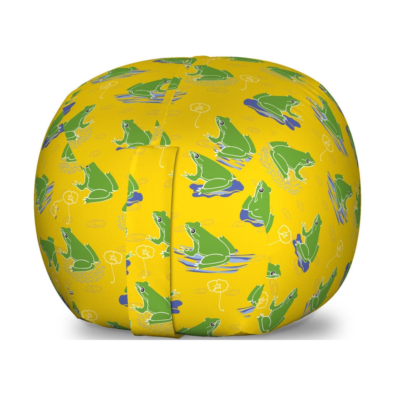 Frogs Storage Toy Bag Chair, Continuous Natural Environment Pond Animal ...