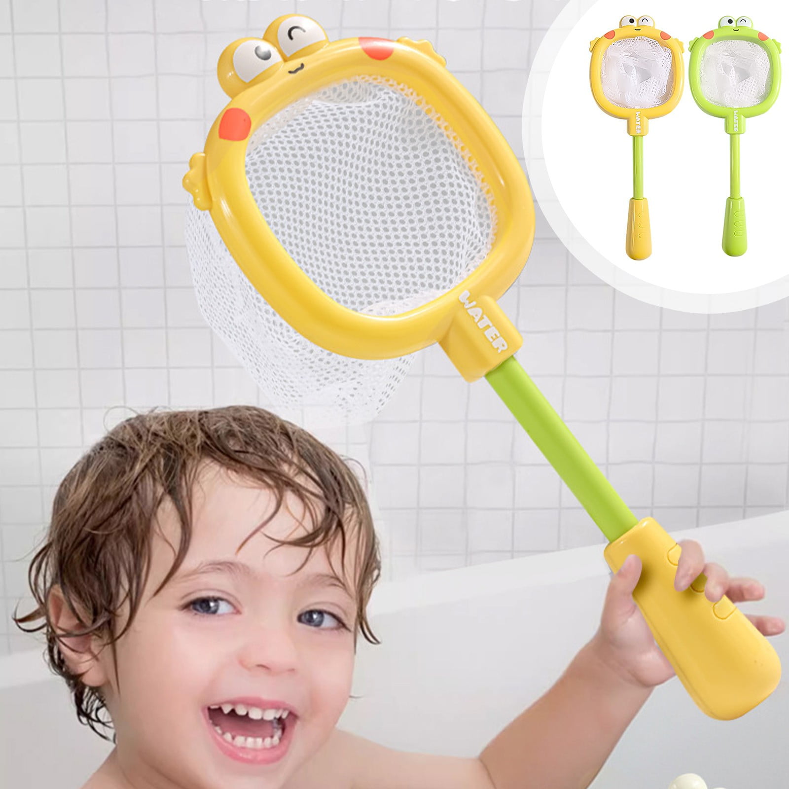 Frogs Style Bath Net Toy for Infants - ABS Plastic Water Play Pool ...