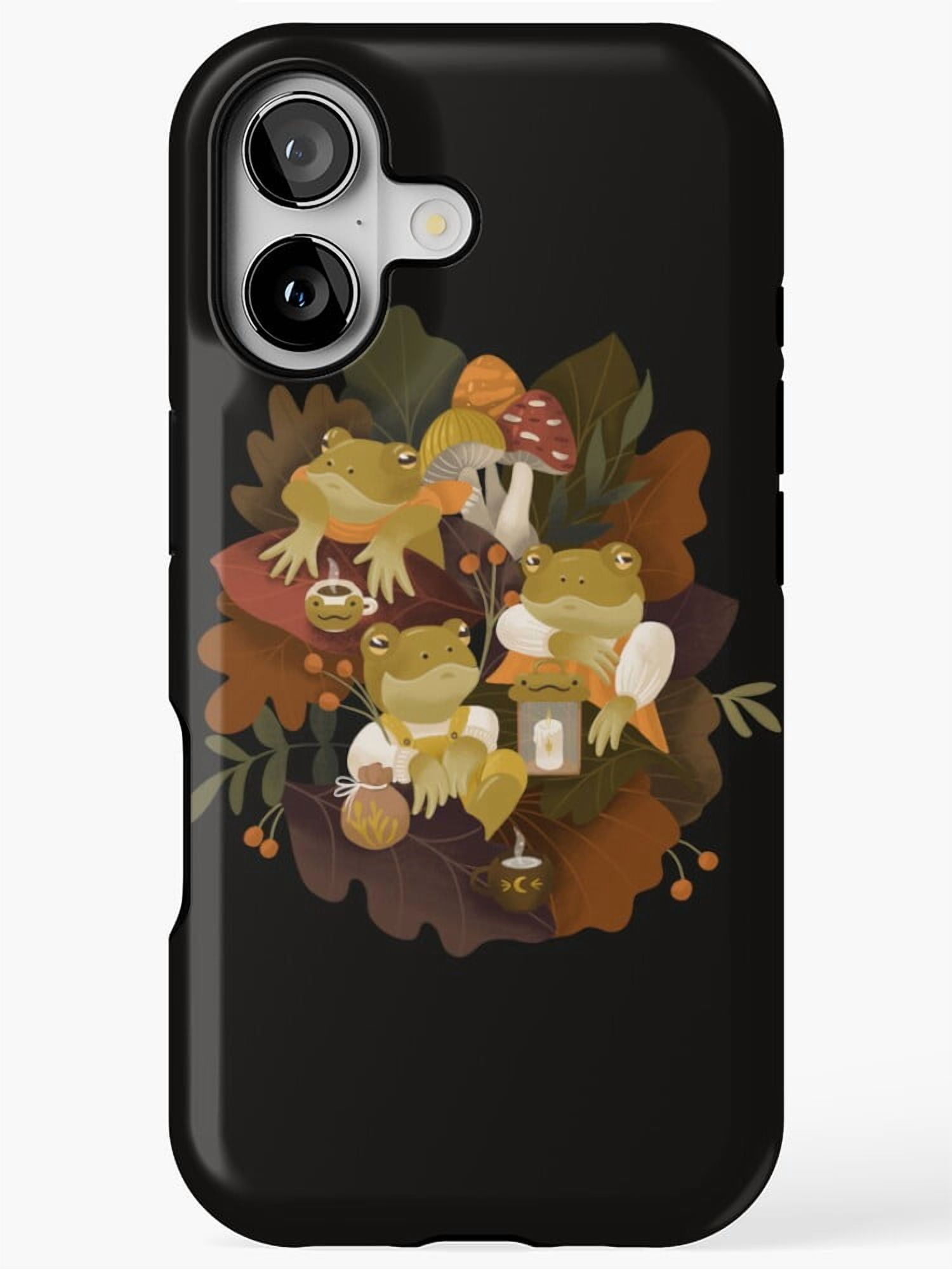 Frogs Tea Party Whimsical Phone Case for iPhone 11 12 13 14 15 16 17 ...