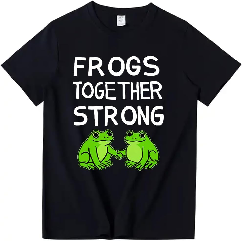 Frogs Together Strong Shirt Portland Frog Merch T-Shirt Casual Graphic ...