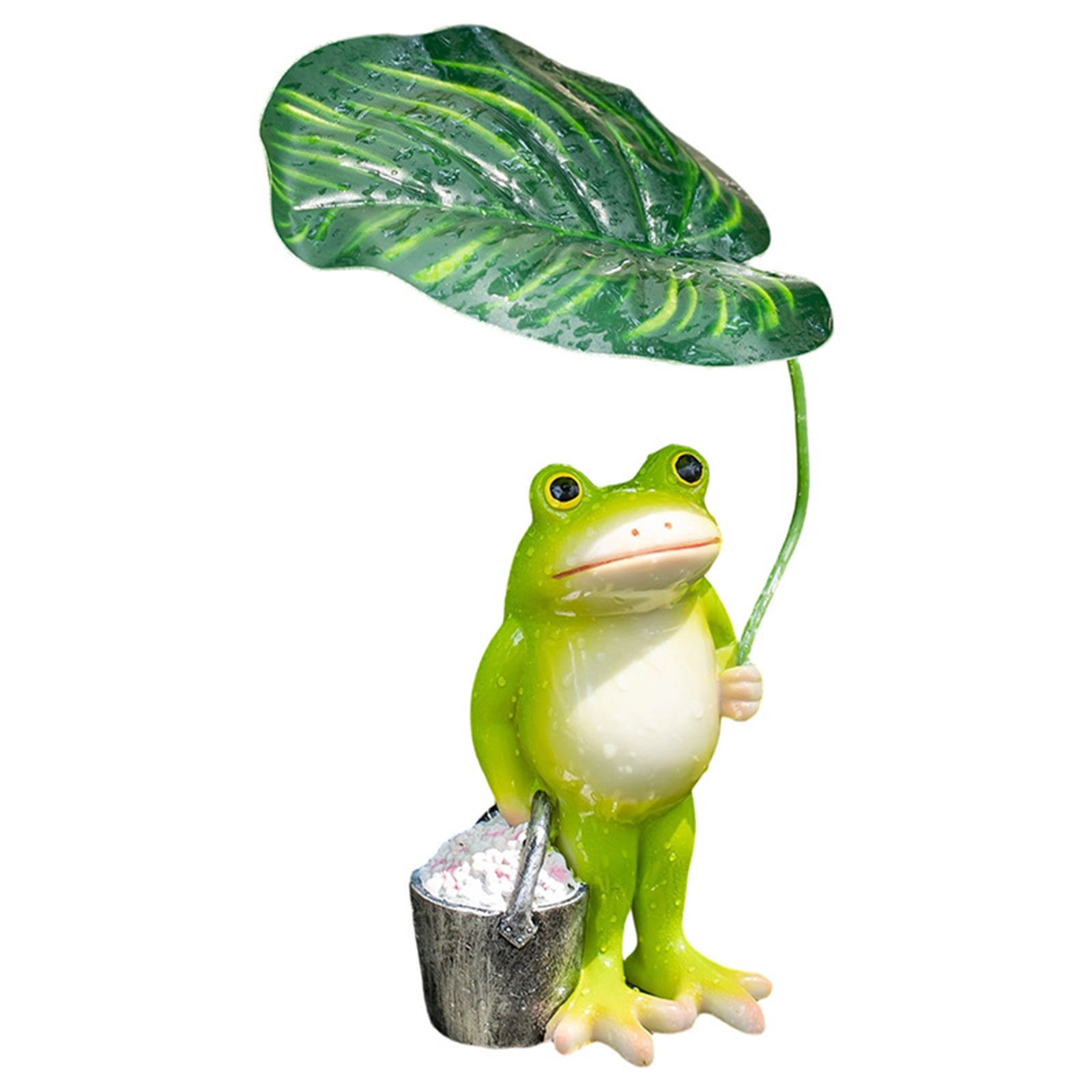 Frogs With Leaf and Bucket Resins Figurine Decorative Centerpieces For ...