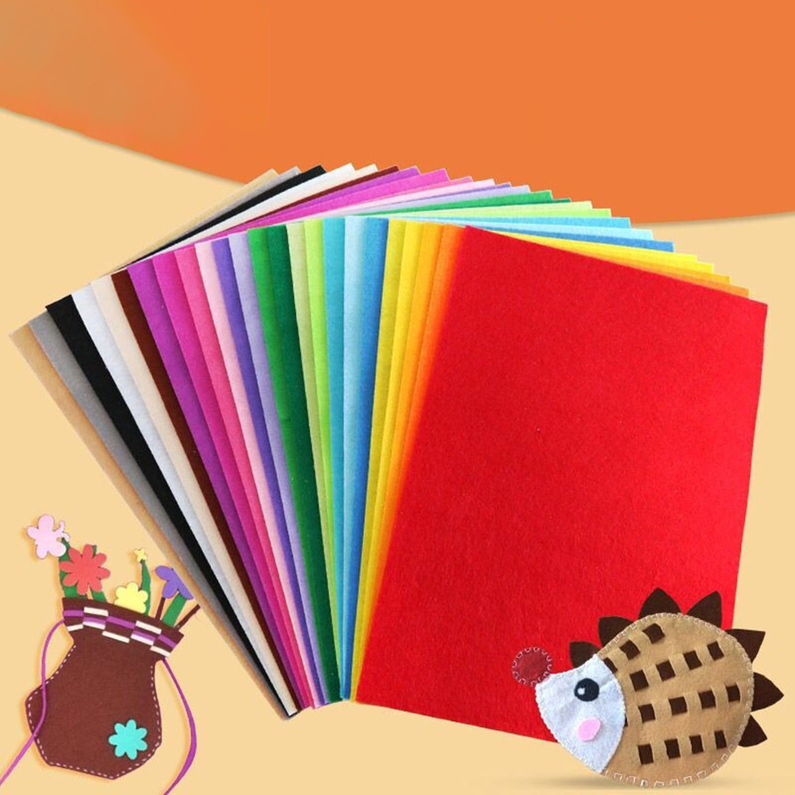 Frogued 1 Set Fine Texture Bright-colored DIY Cloth Non Woven Fabric ...