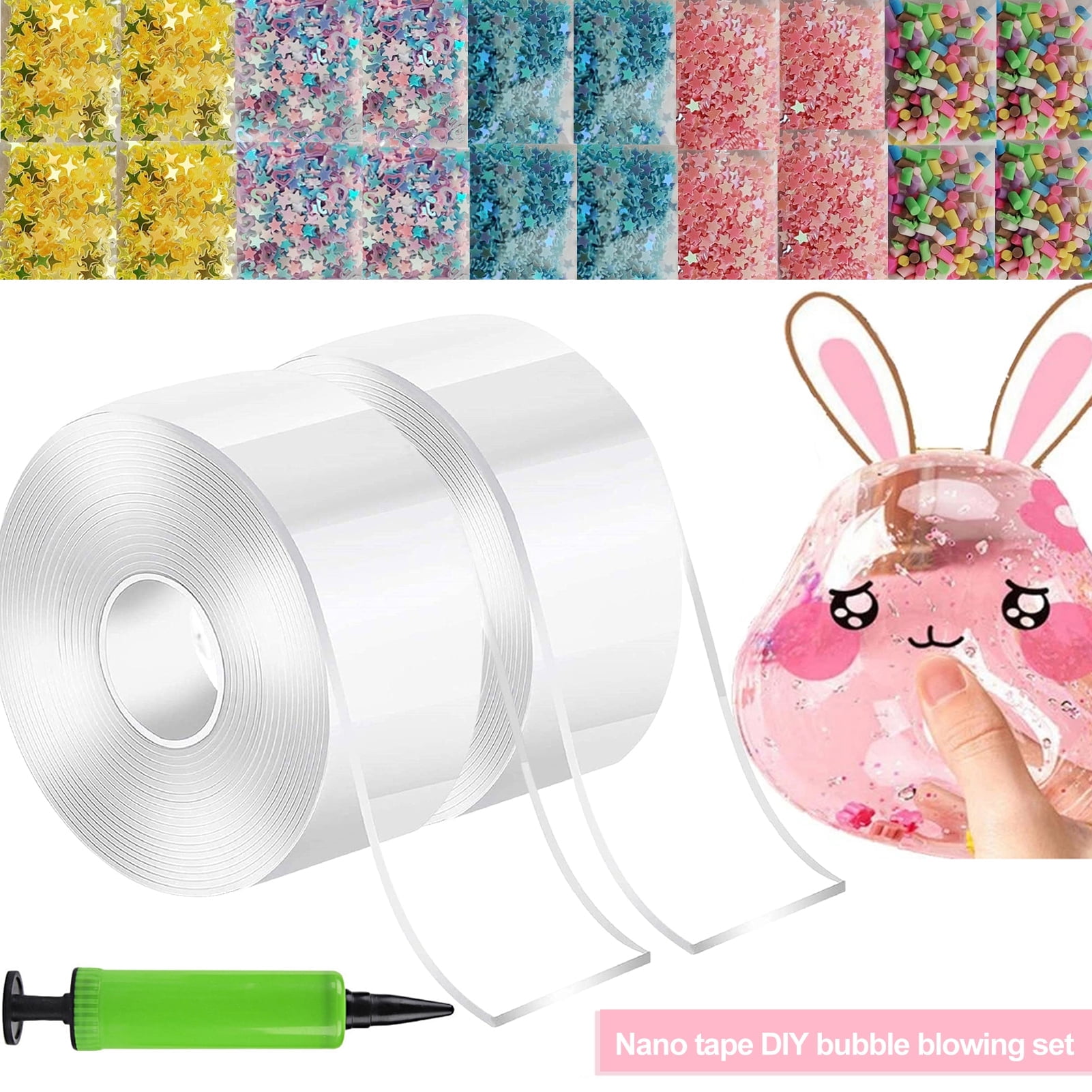 Frogued 1 Set Nano Tape Bubbles Relieve Pressure Nostalgic Gifts Super ...