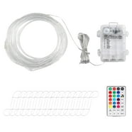 Intertek 18ft LED Rope Light with 180 Multicolor LEDs, 8 Color Settings ...