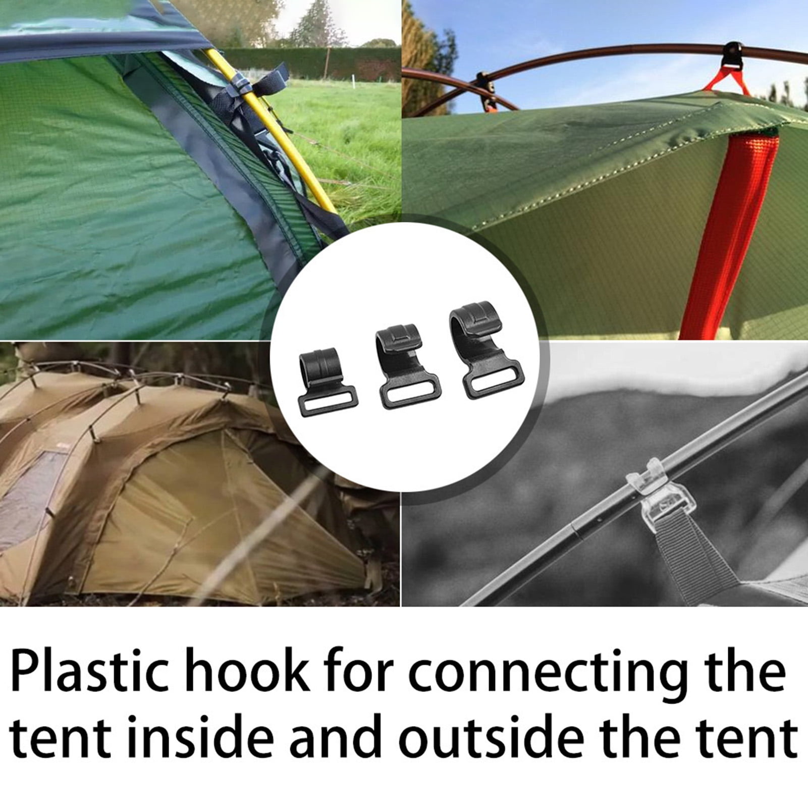 Frogued 10Pcs Camping Hook Highly Stability Thickened Windproof ...