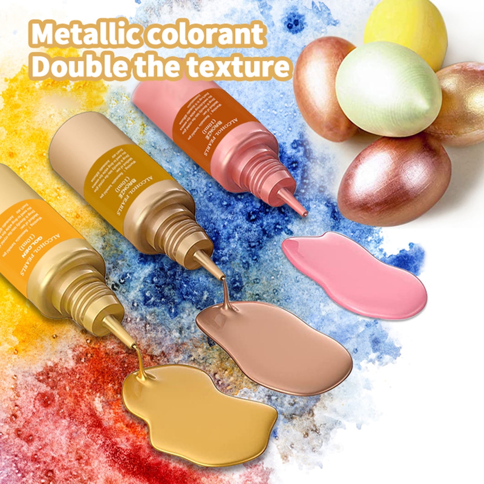 Frogued 10ml Diffusion Pigment DIY 3D Ink Metal Pigment Alcohol Liquid ...