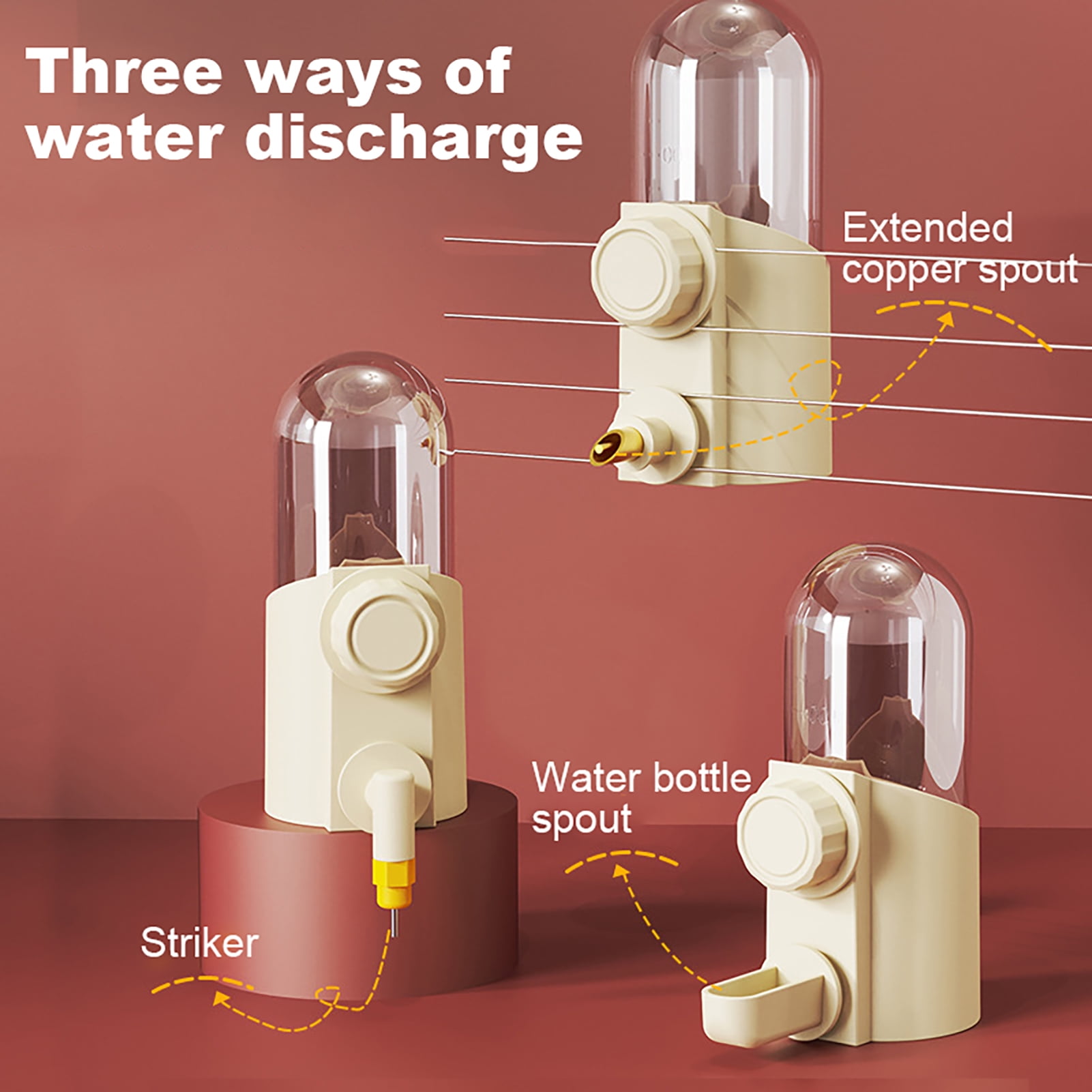 Frogued 250ml Birds Water Dispenser Automatic Parrot Feeding Hydration ...