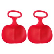 Superio Round Spiral Snow Sled Red 24" Sledding Disc for Kids and ...