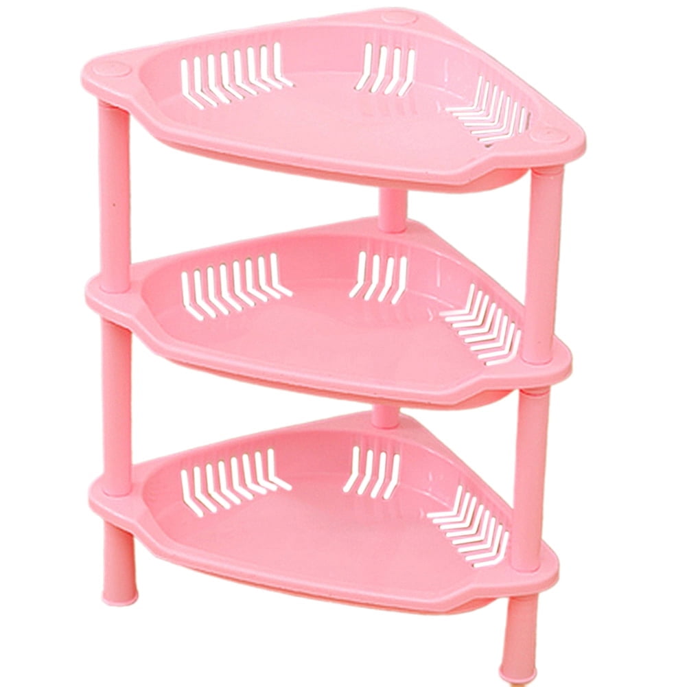 Frogued 3 Layer Square Triangular Corner Bathroom Storage Rack Toiletry ...