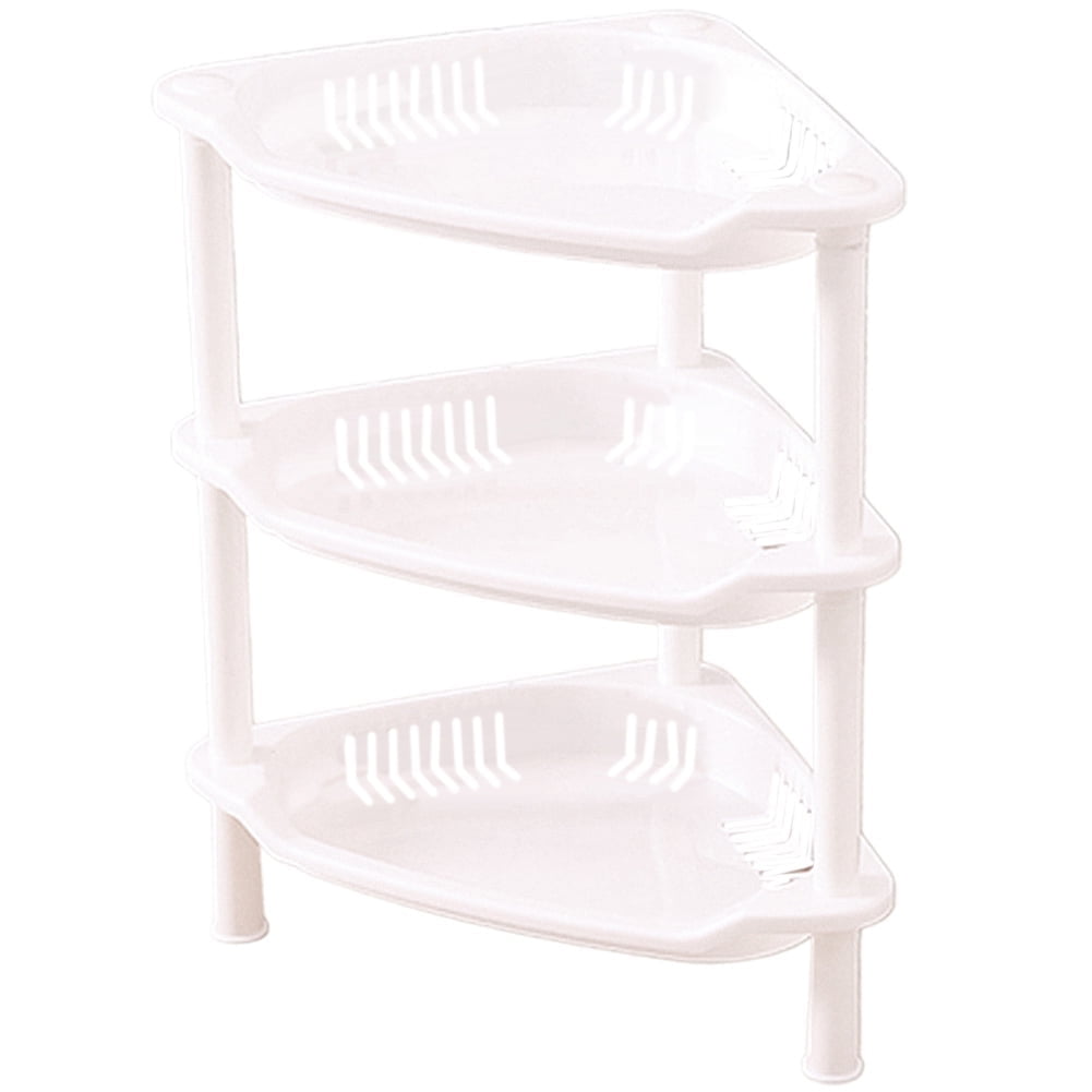 Frogued 3 Layer Square Triangular Corner Bathroom Storage Rack Toiletry ...