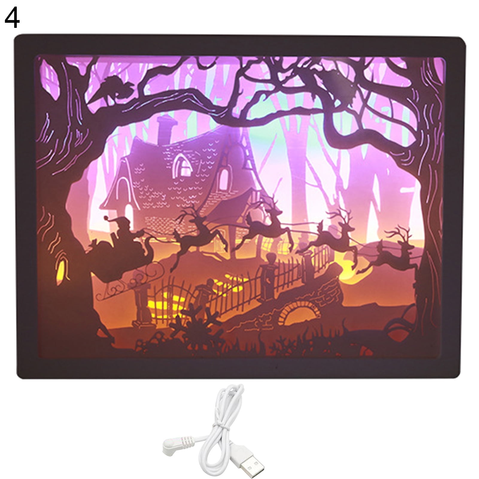 Frogued 3D Clear Texture Papercut Light Box Electronic Component Bright ...