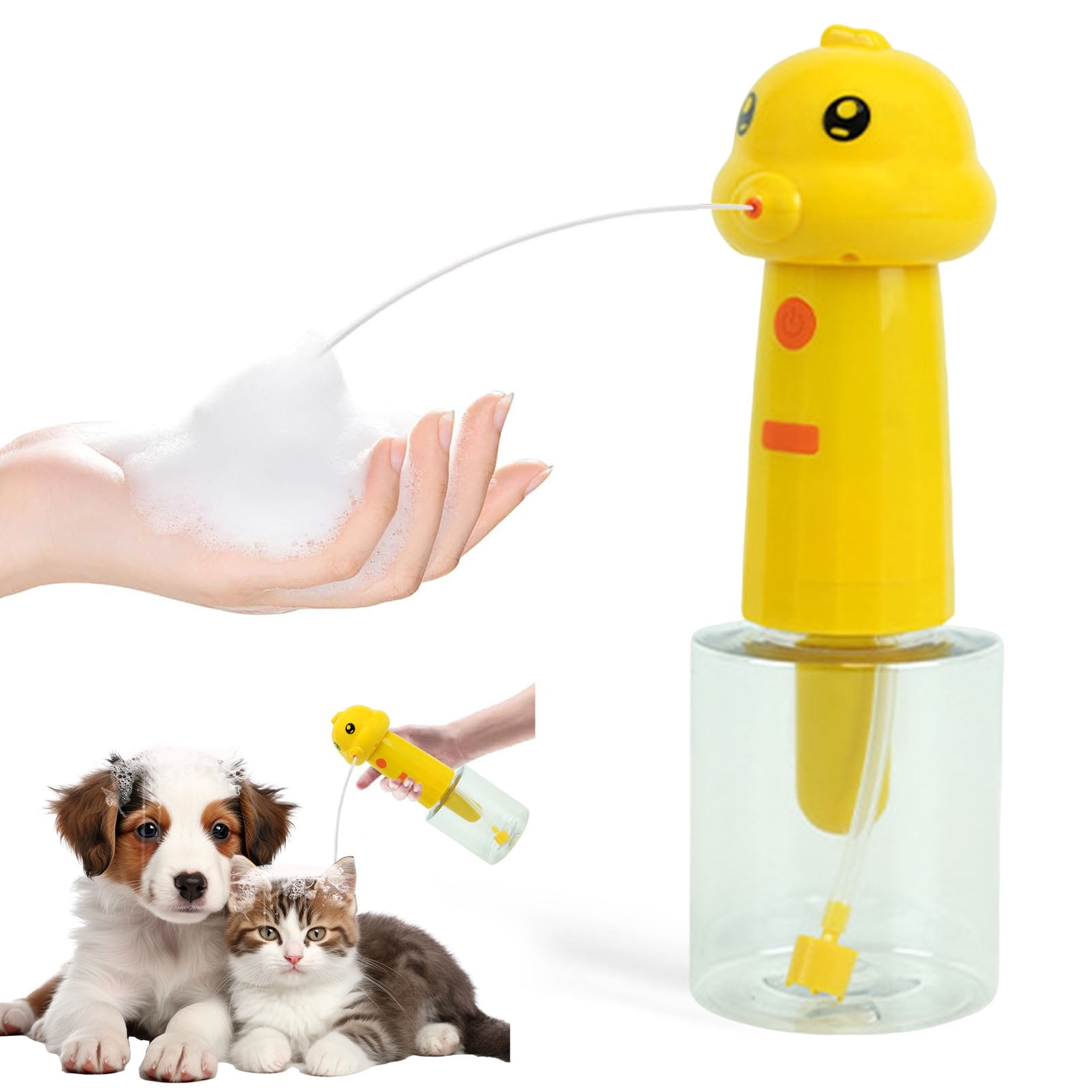 Frogued 400ml Electric Foaming Shampoo Dispenser Automatic Dog Shower ...