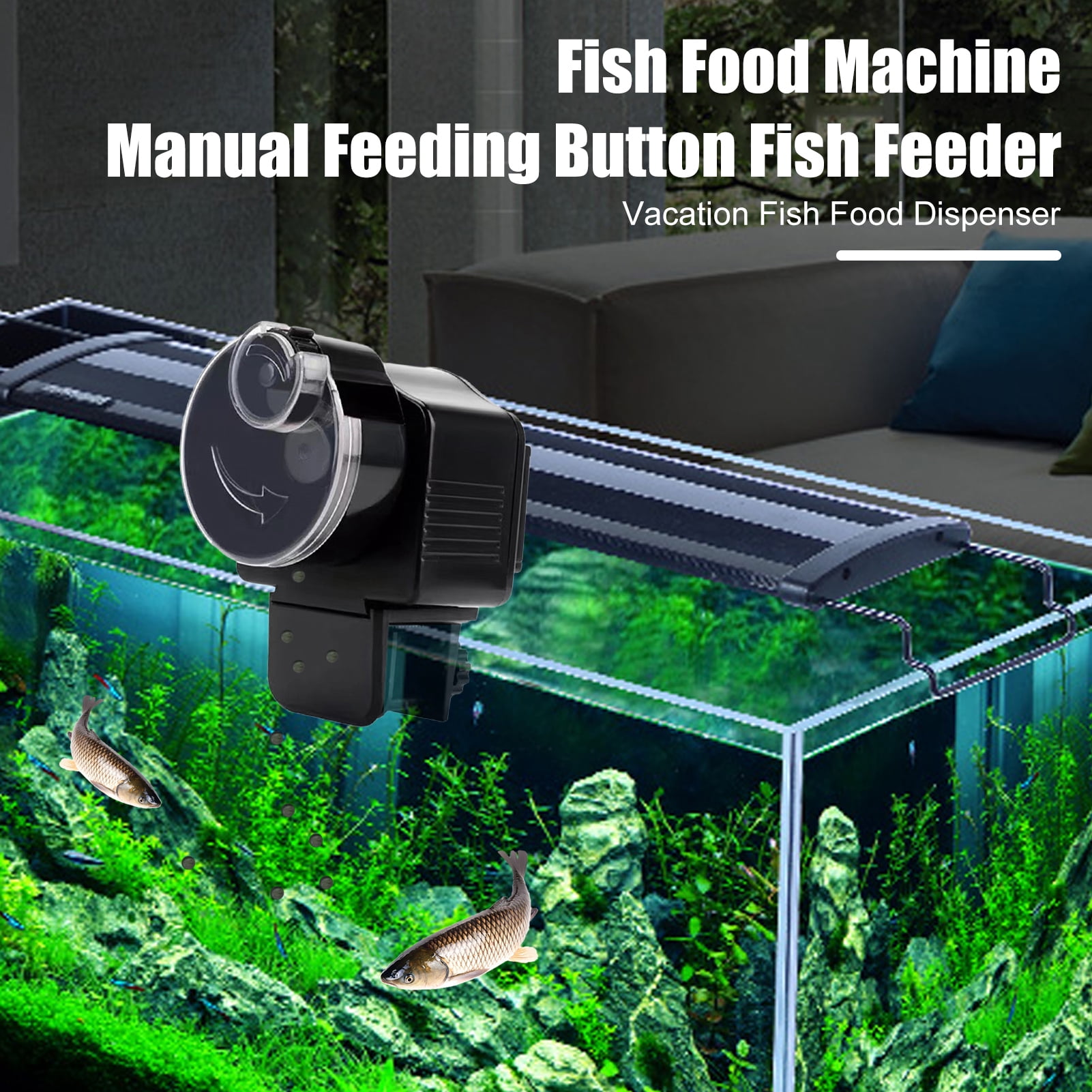 Frogued 60ml Automatic Fish Feeder for Aquarium Auto Fish Food ...