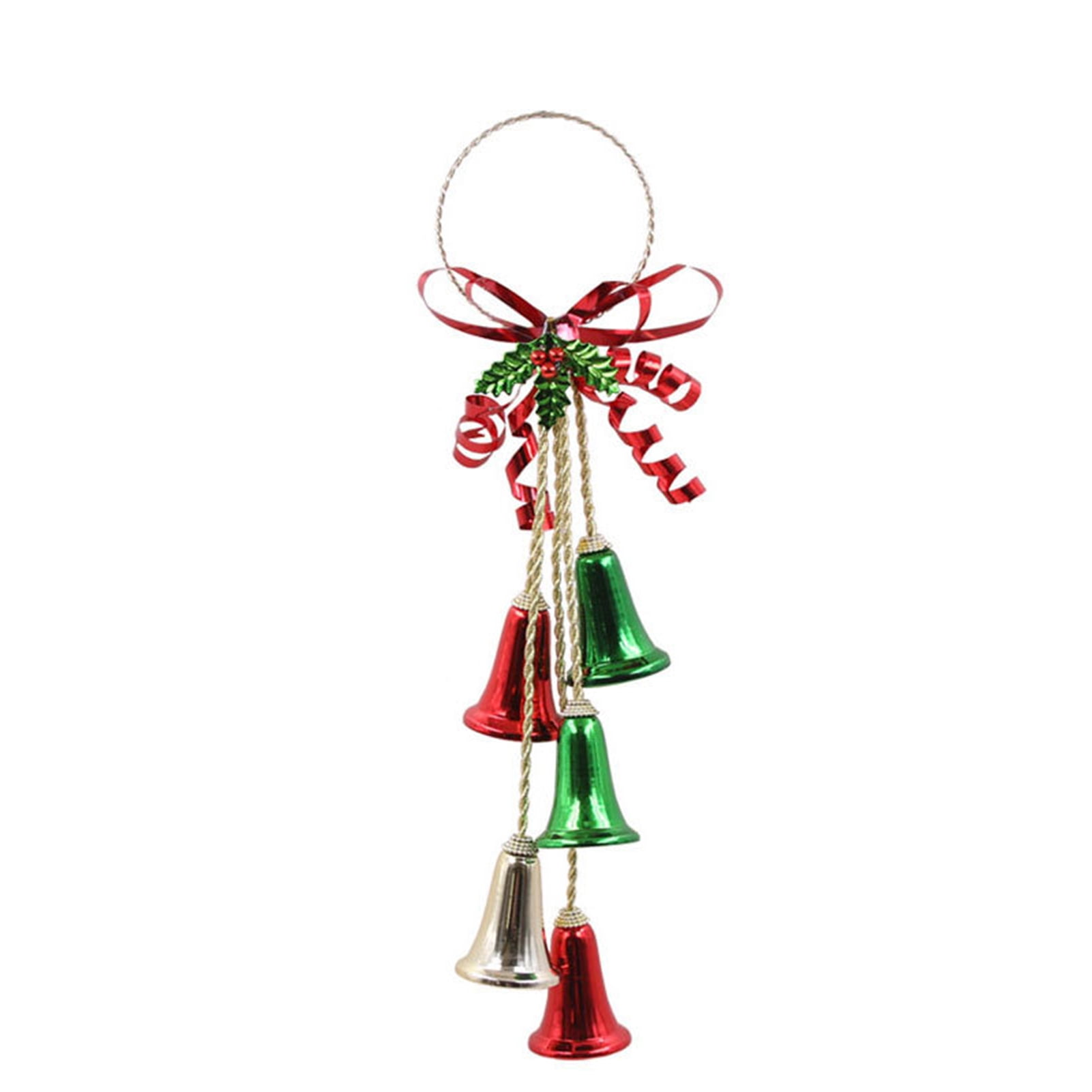 Frogued Christmas Bells Hanging Ornament Crisp Sound Colorful Ribbon ...