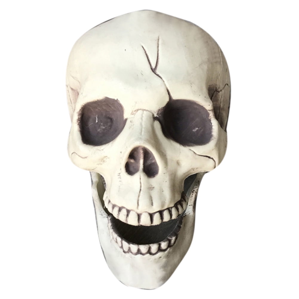 Frogued Creepy Plastic Open Mouth Skull Skeleton Haunted House Decor ...