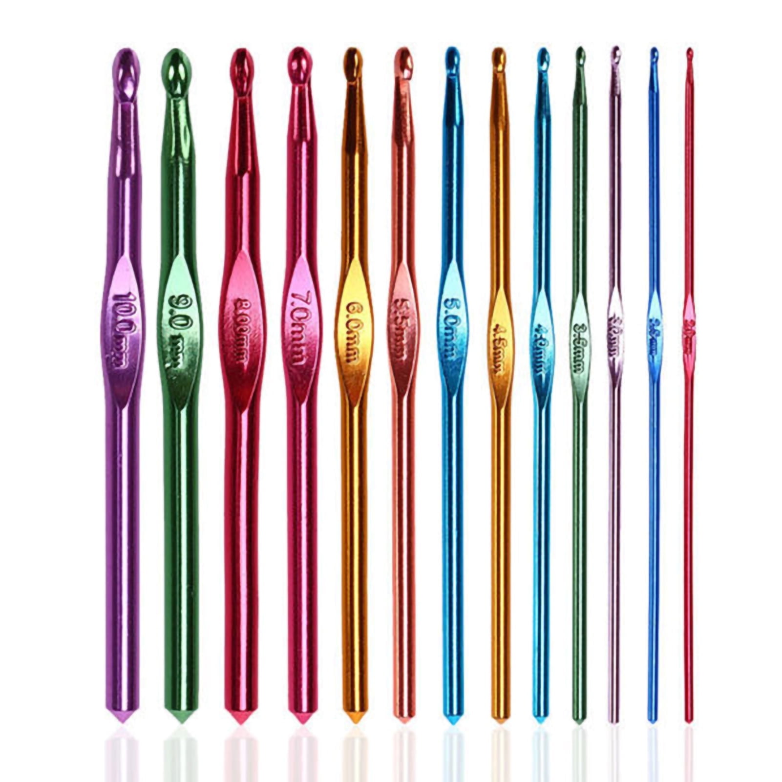 Frogued Crochet Needles Glitch-free DIY Craft Aluminum Alloy Crochet ...