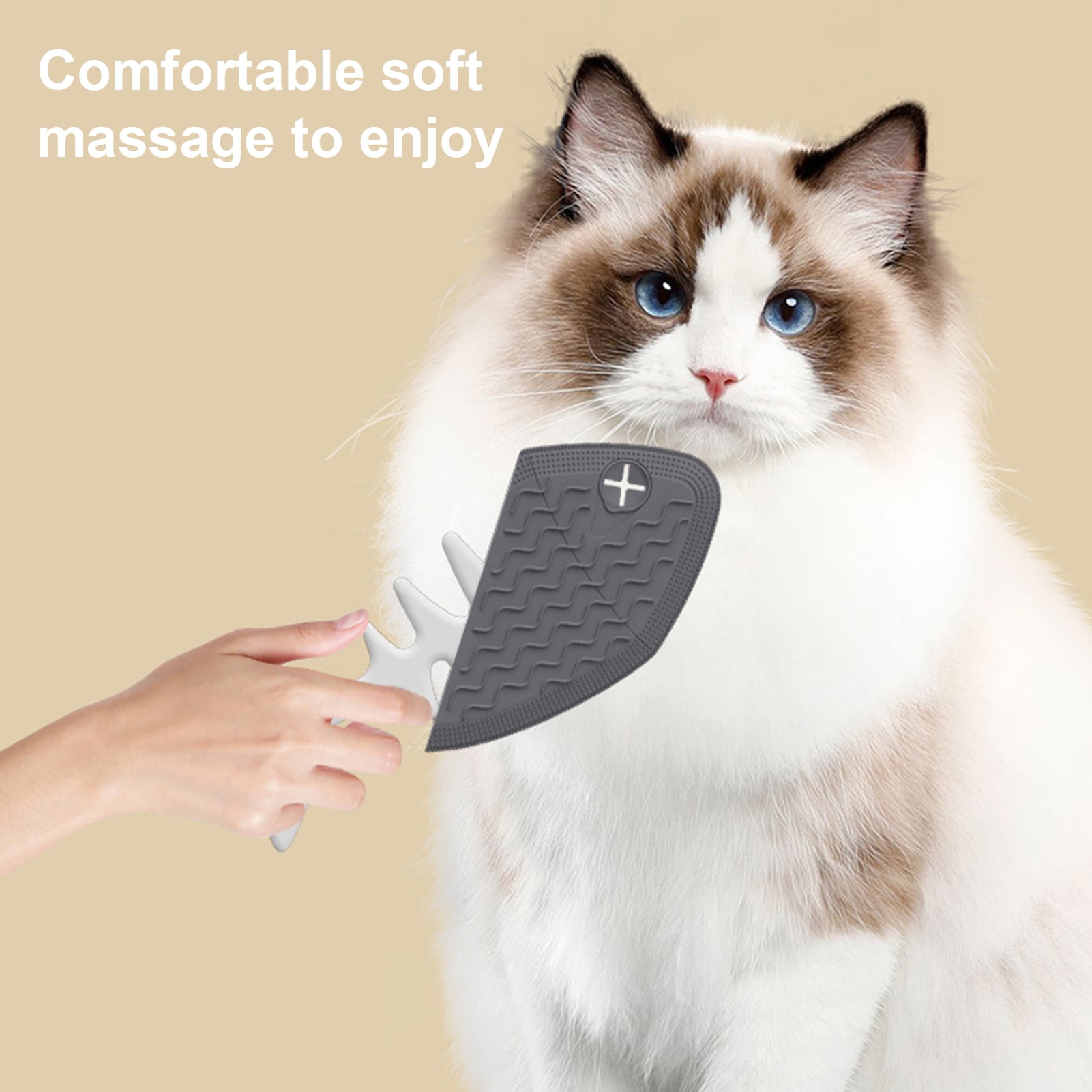 Frogued Fishbone-Shaped Cat Brushes for Indoor Cats Pet Hair Removal ...