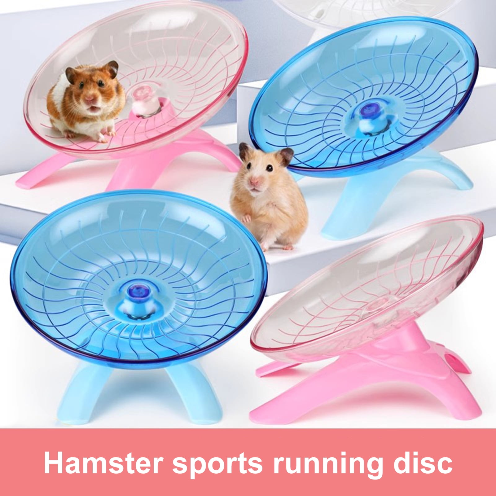 Frogued Hamster Wheel Toy Hermit Crab Climbing Toy Silent Hamster ...