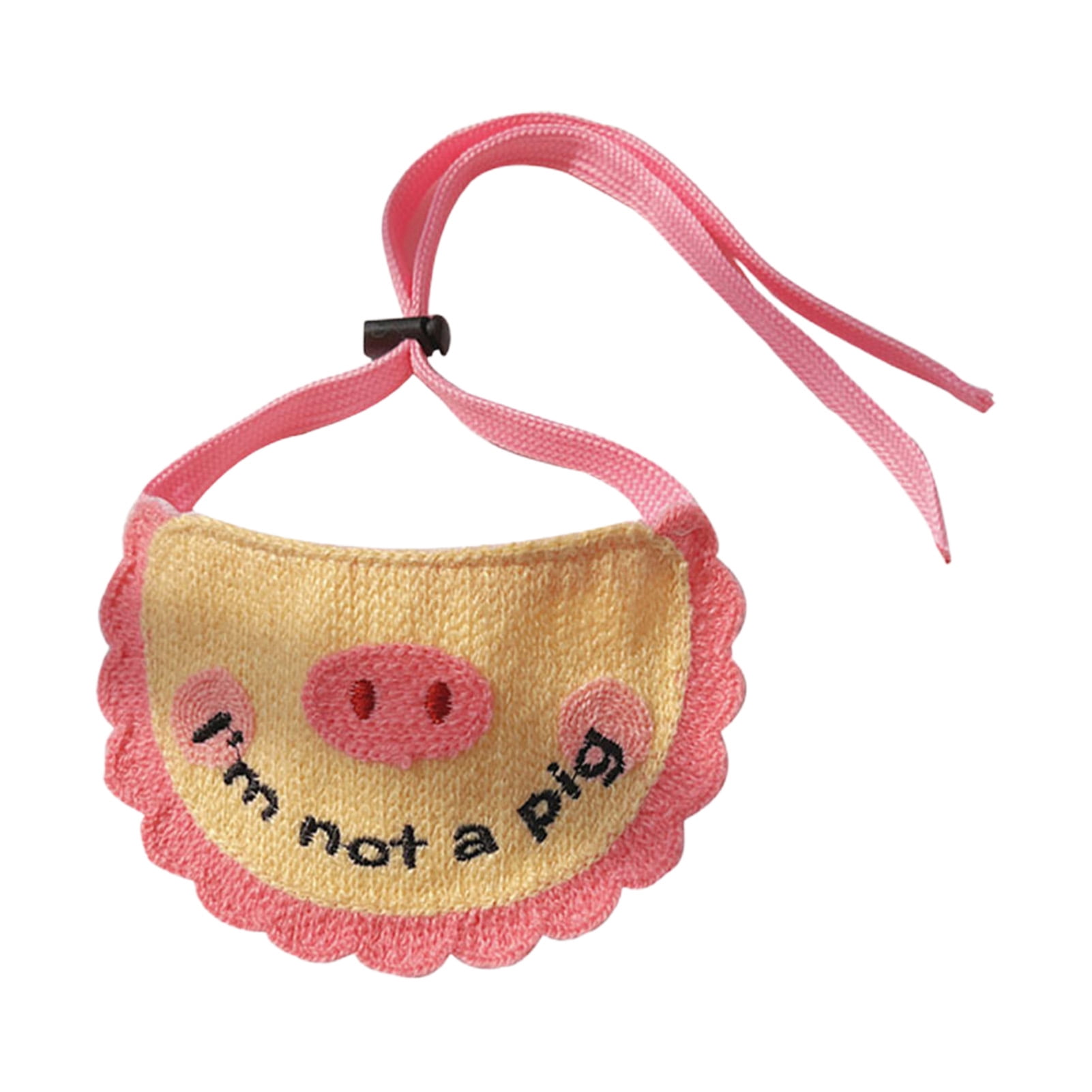 Frogued Pet Bib Buckle Adjustment Flowers Letters Cartoon Embroidered ...