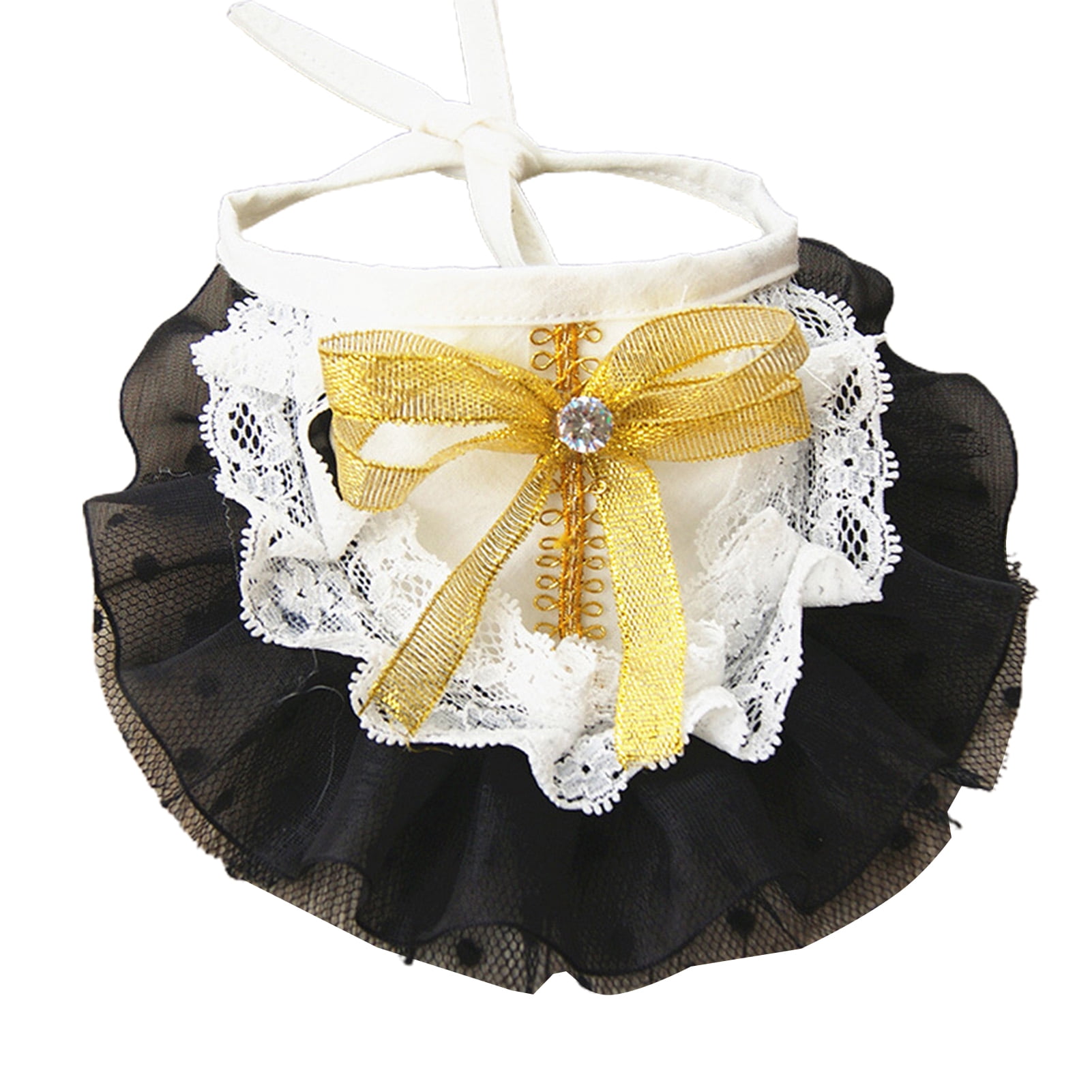 Frogued Pet Bib Eye-catching Breathable Lace Bow-knot Style Pet Dog ...