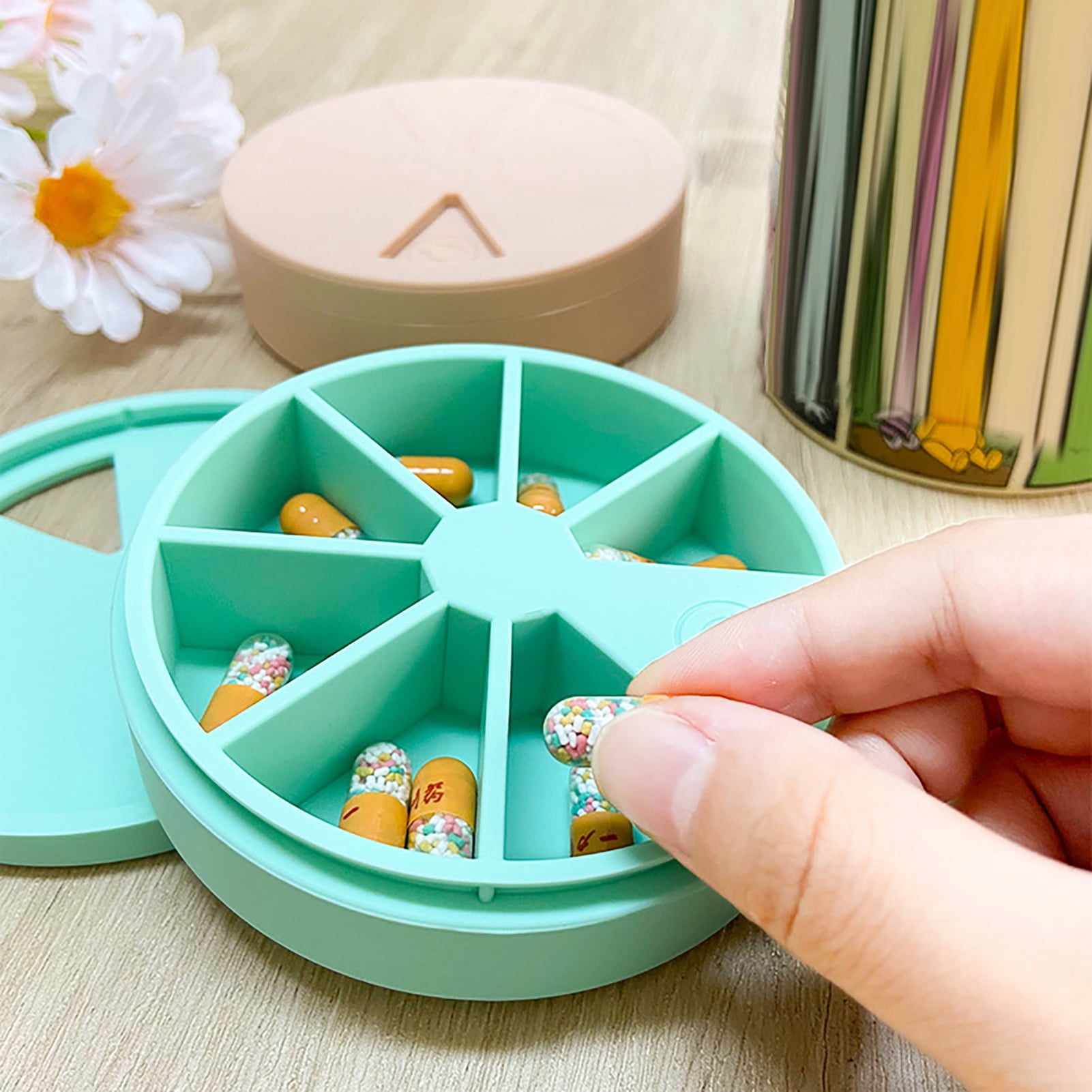 Frogued Pill Storage Box Multi-compartments Dustproof Good Sealing Food ...