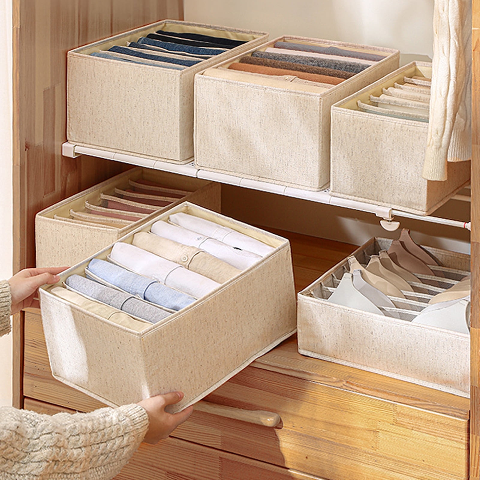 Frogued Storage Box Compartment Design Anti-wear Rectangular Divided ...