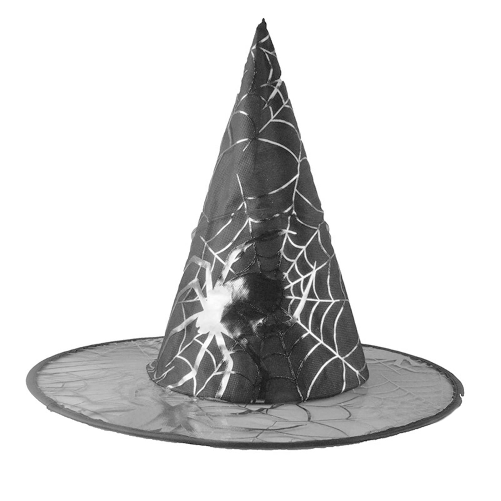 Frogued Witch Hat Stylish Unique Pattern Gauze Halloween Witch Cosplay ...