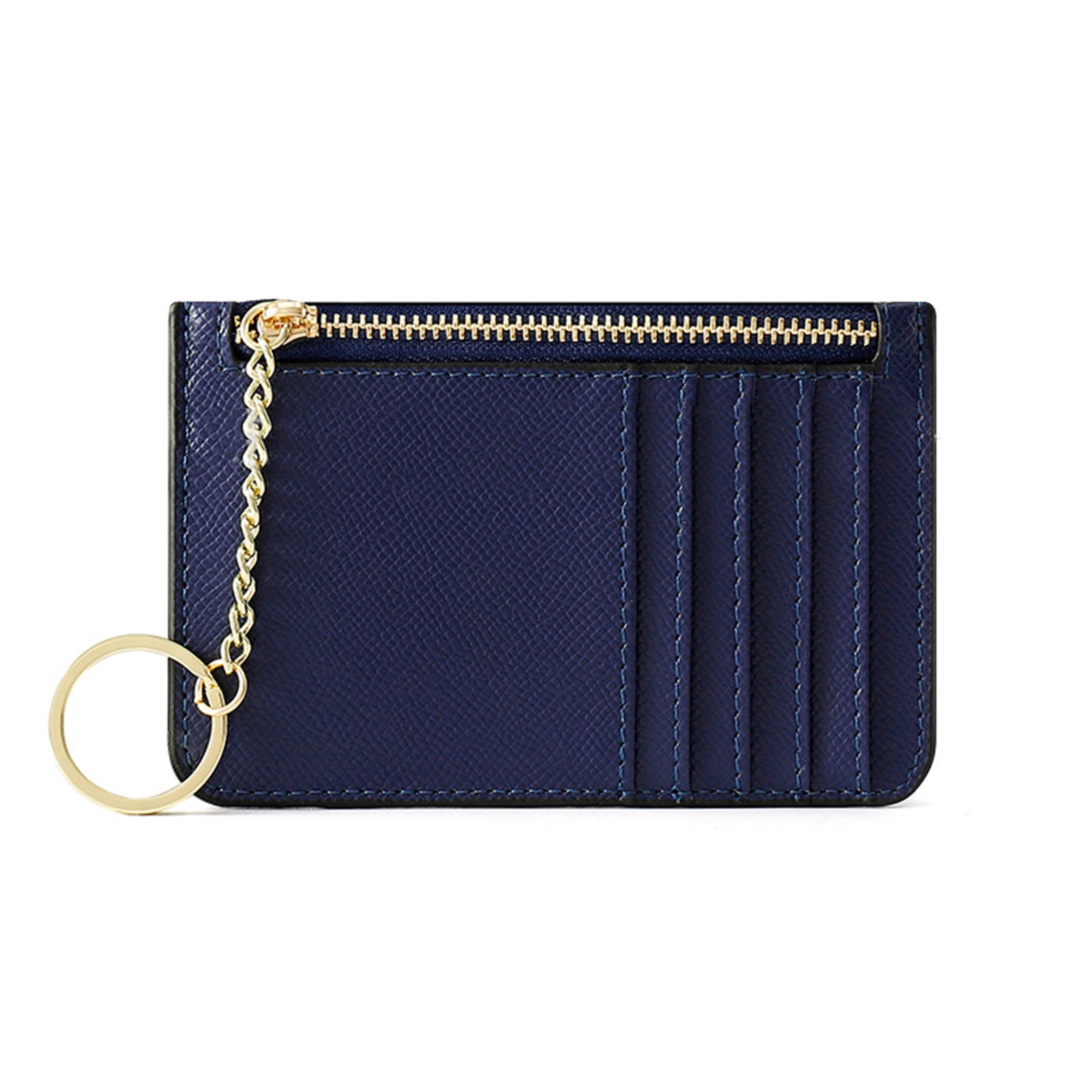 Frogued Women's Multi-card Slot, Ultra-thin, Solid Color, Zipper Pouch ...
