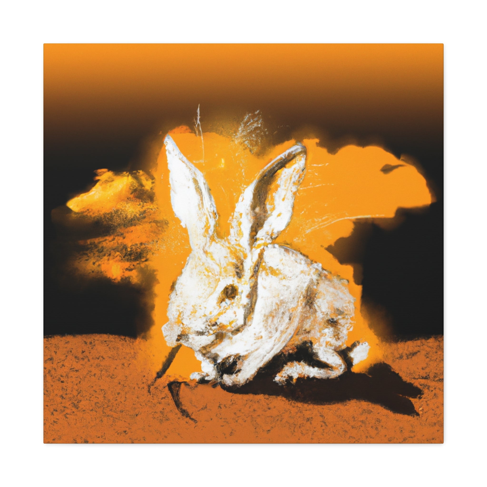 "Frolicking Jackrabbit Painting" - Canvas - Walmart.com