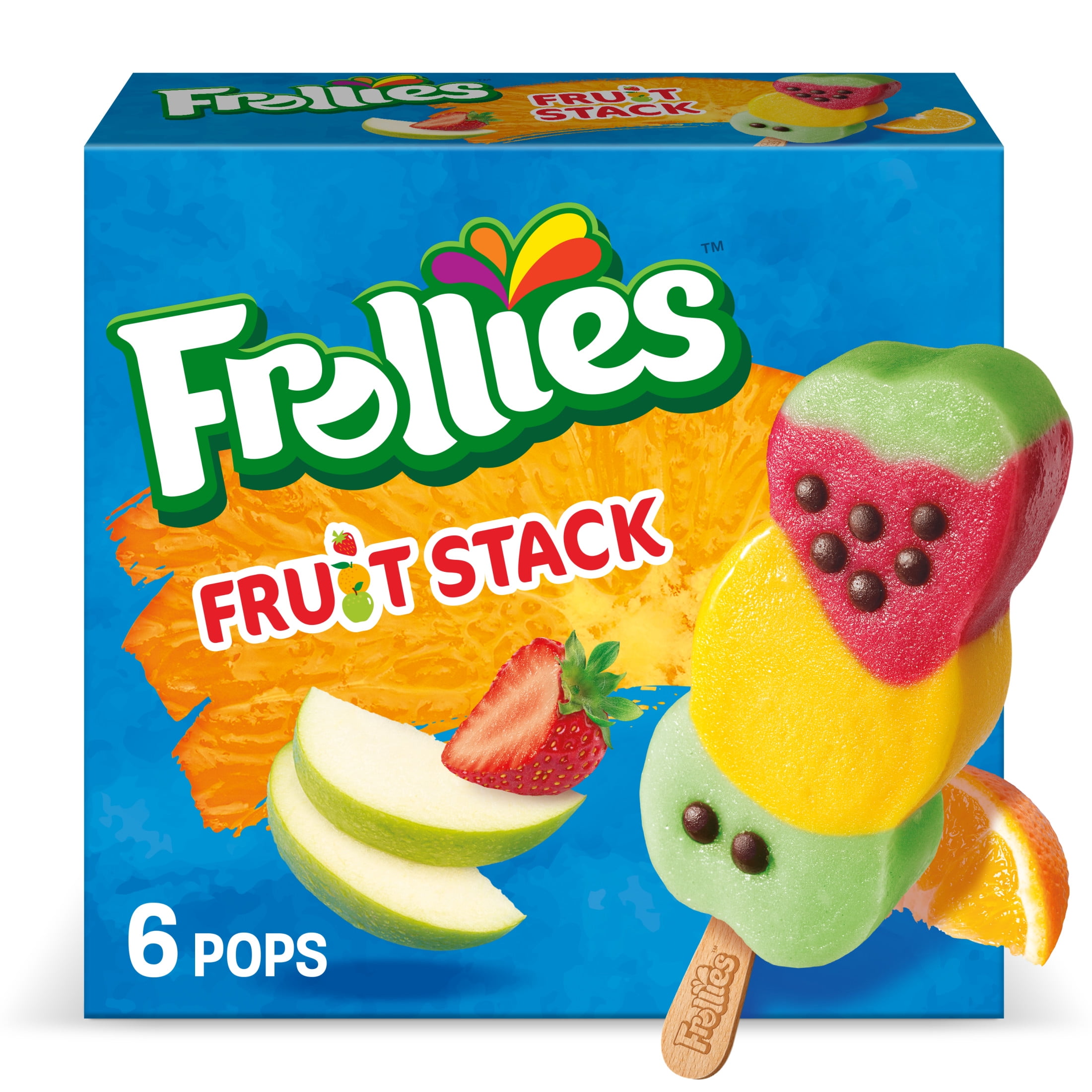 Frollies Fruit Stack Fruity Ice Pops 15 oz, 6 Count Cardboard Box ...