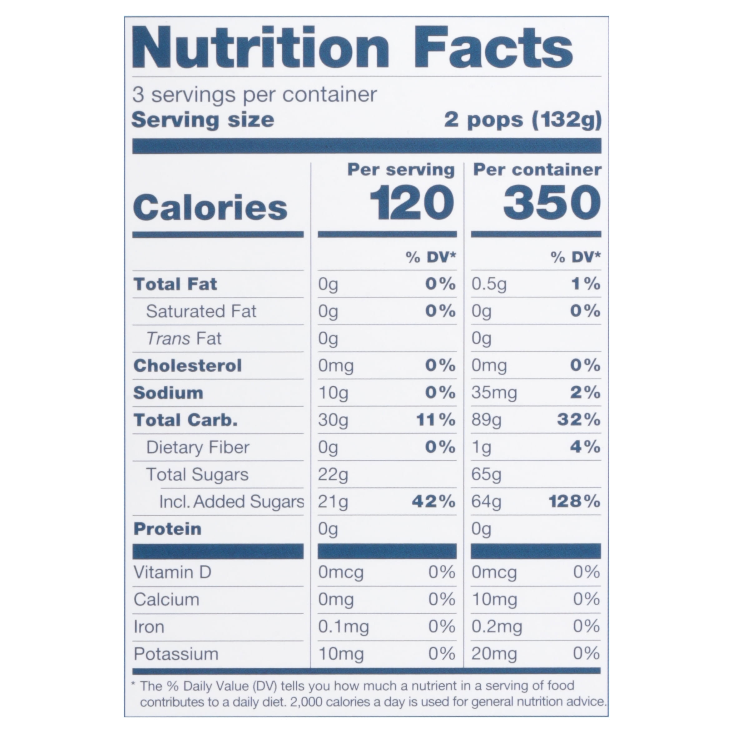 Frollies Strawberry Fruity Ice Pops 6ct - Walmart.com