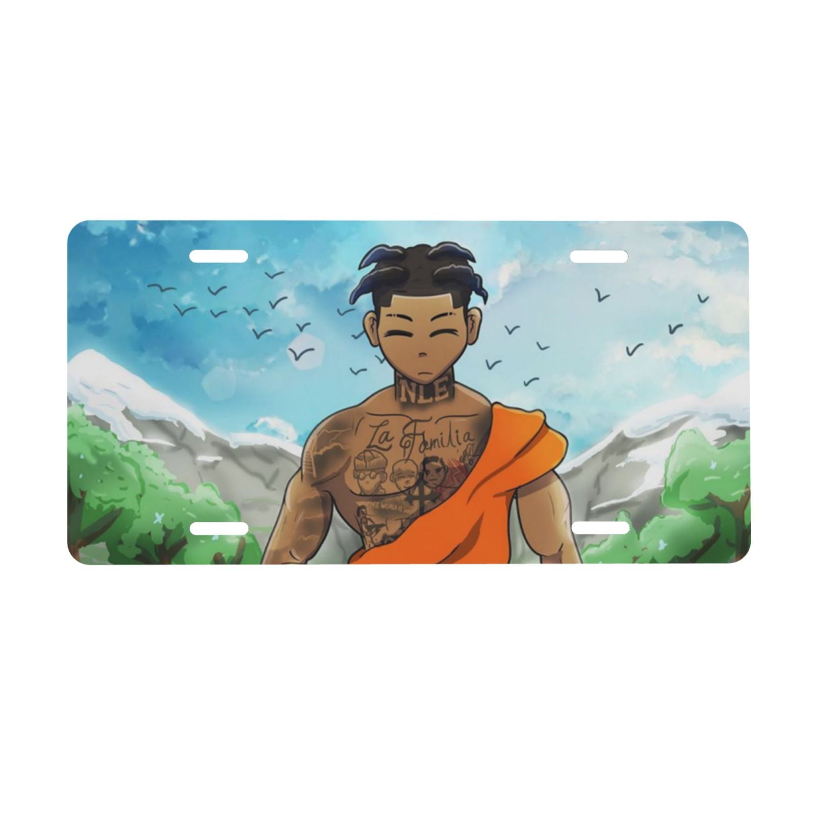 From Dark To Light NLE Choppa License Plate Cover Vanity Tag Decorative ...