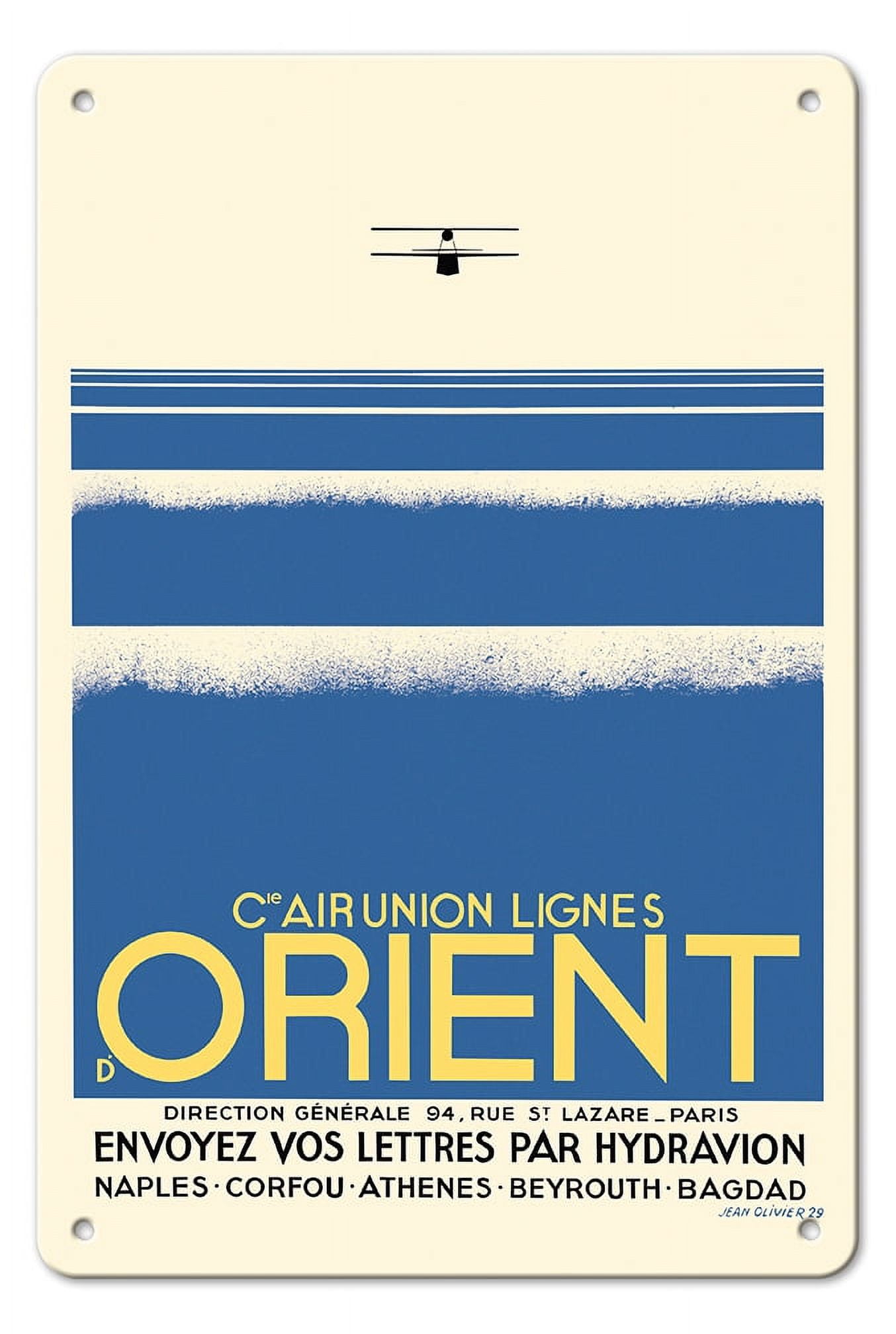 From the East - Naples Corfu Athens Beirut Baghdad - Air Union Lines ...