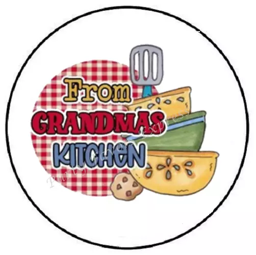 From Grandmas Kitchen Stickers Party Favors Phone Decal Water Bottle ...
